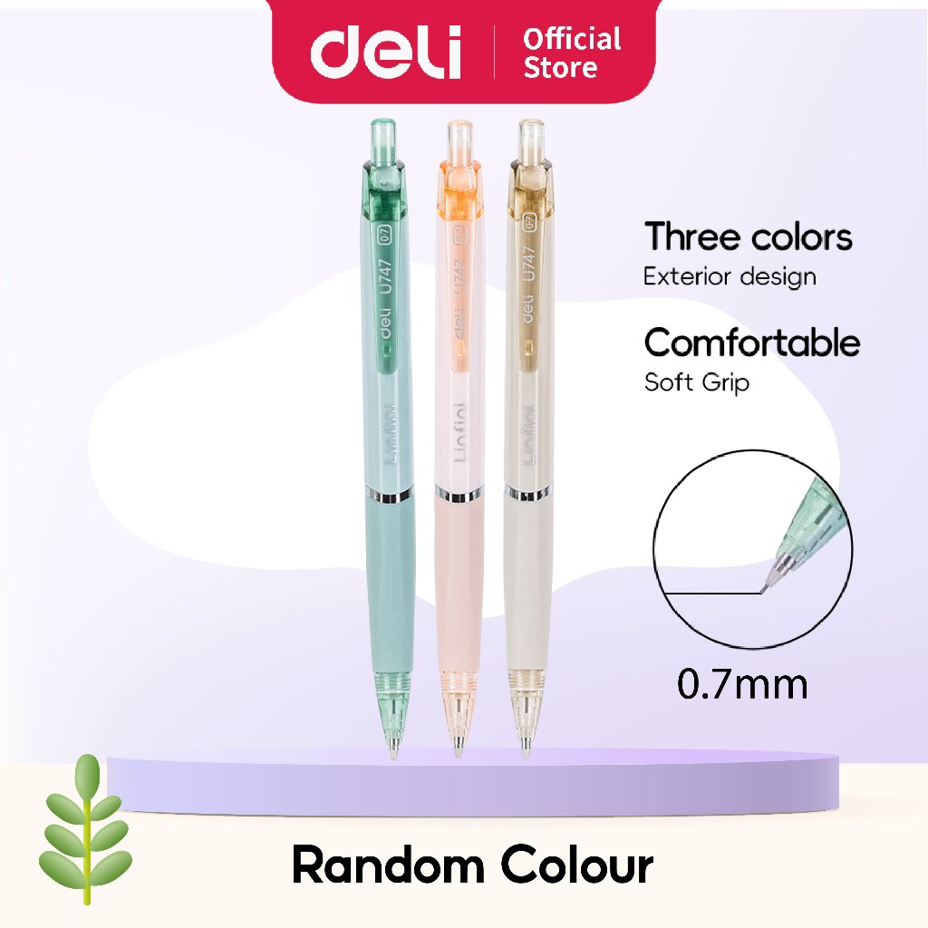 Deli Mechanical Pencil Smooth Writing (0.7mm) EU747 | Shopee Malaysia