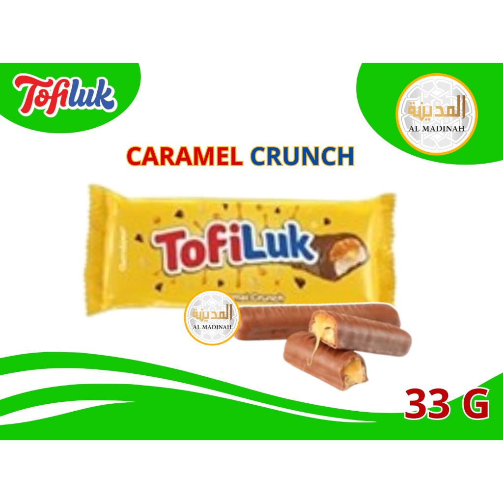 TOFILUK Caramel Crunch Chocolate Bar (Produk Halal Arab Saudi) 33g ...