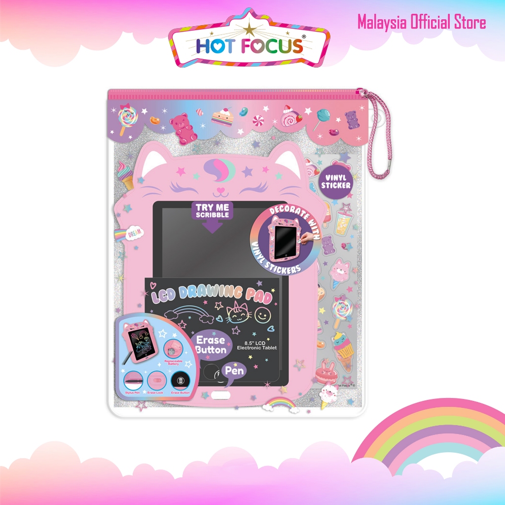 Hot Focus LCD Drawing Pad Sweets Writing Fun Play Set (634SW) | Shopee ...