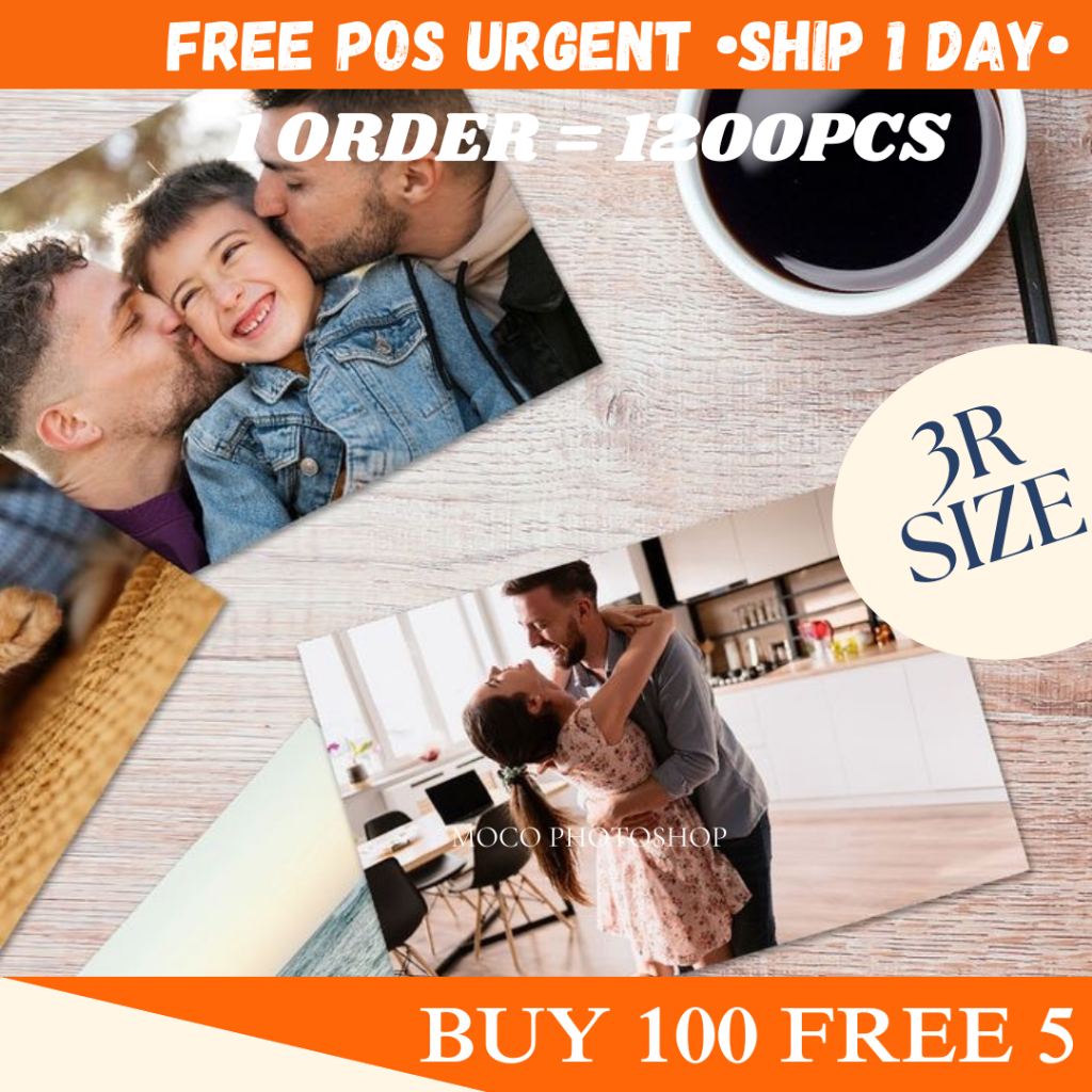 ♥ 1 Order 1200pcs -3R♥ ｜HD Quality Baik Cetak Gambar ｜Photo Print ...