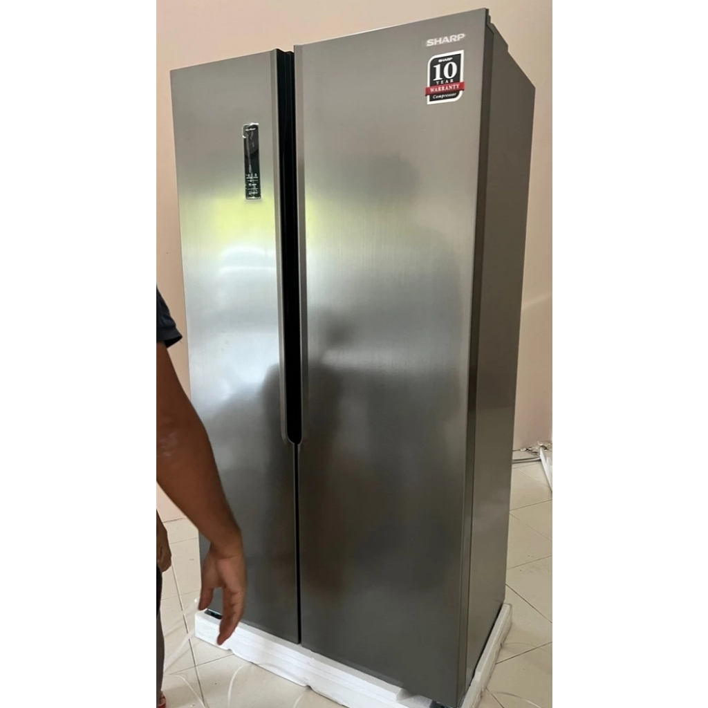 New SHARP 500L Inverter Side-by-Side Refrigerator | Shopee Malaysia