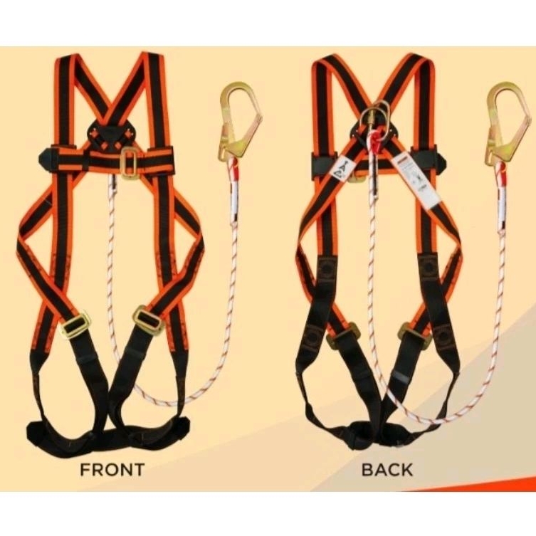 Proguard Full Body Harness Built-in 1pcs 1.8 meter Lanyard & Large Hook ...