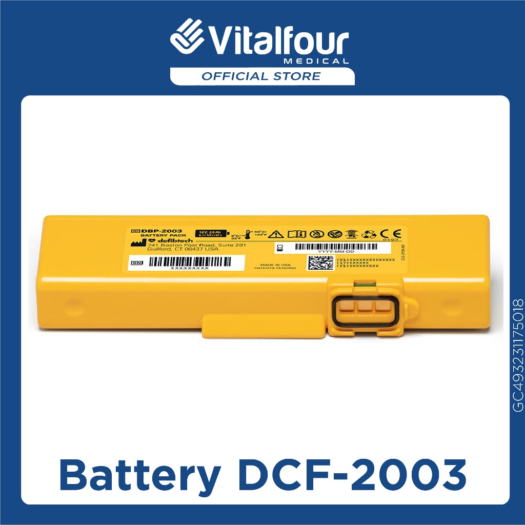 DCF-2003 Battery Pack for Defibtech Lifeline View AED & ECG AED ...
