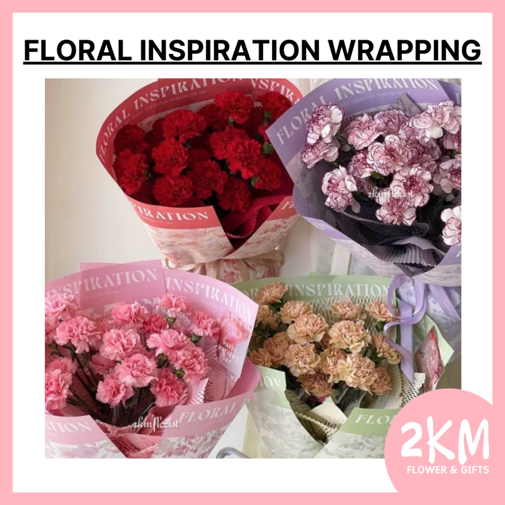(10PCS) FLORAL INSPIRATION Flower Wrapping Paper Bouquet Gift Florist ...