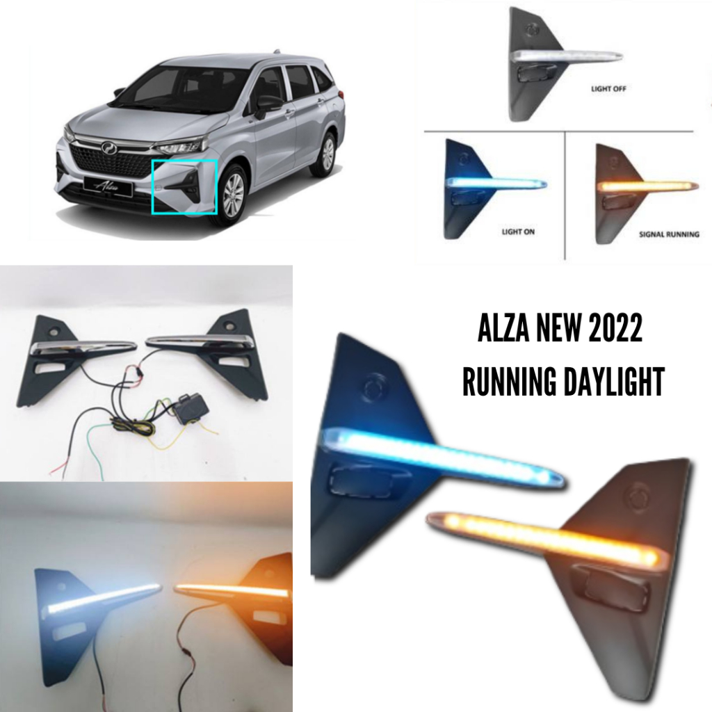 PERODUA ALZA 2022-2024 LED Daylight DRL Foglamp Spotlight Spot Light ...