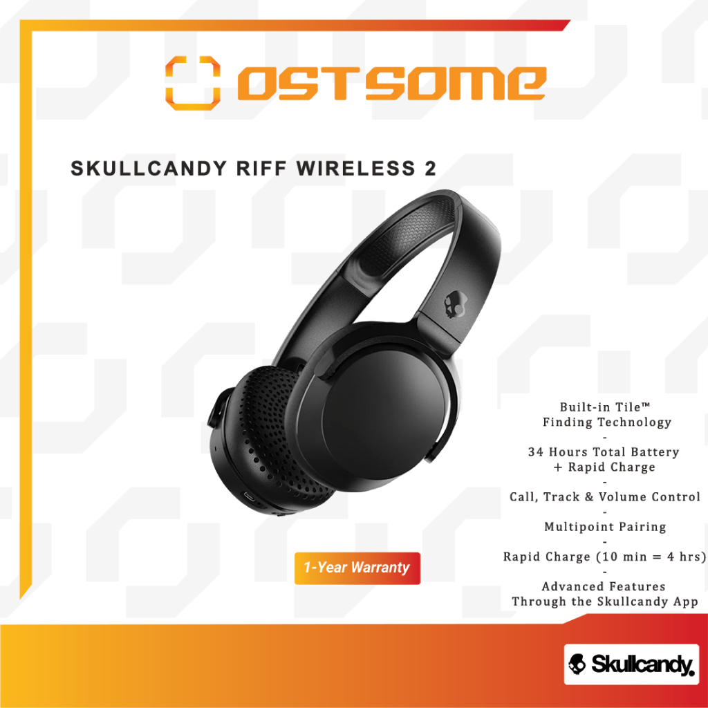Skullcandy Riff® Wireless 2 Wireless Headphones | Built-in Tile ...