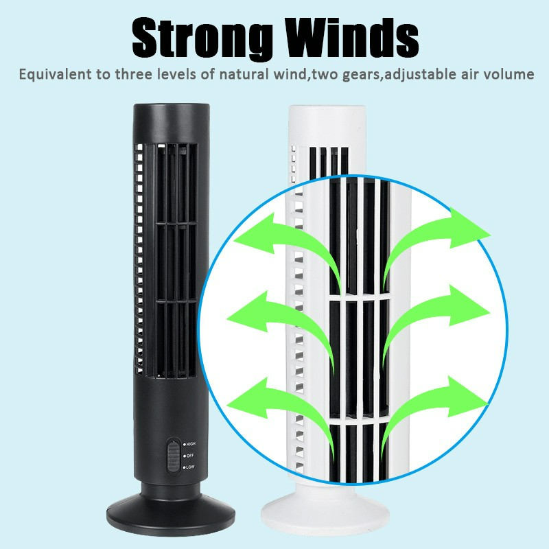 NO BLADE Fan Safe Fan Tower Fan Mini Bladeless Fan with USB Charging ...