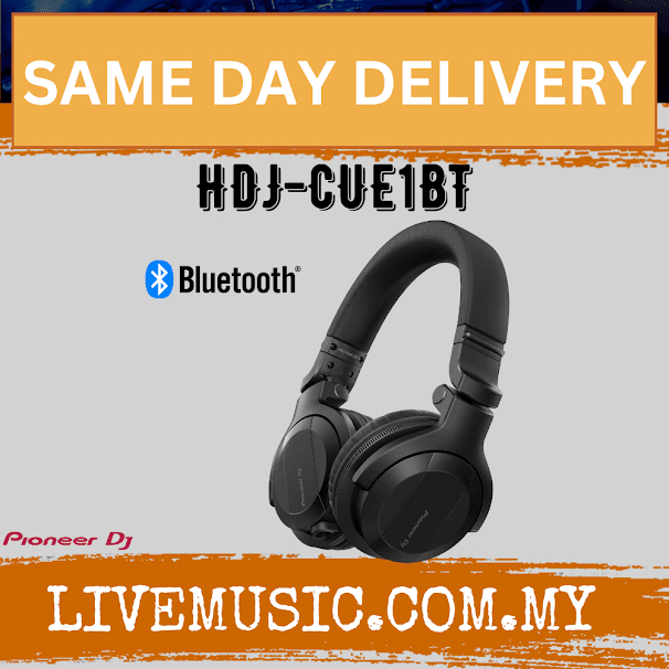 Pioneer DJ HDJ-CUE1 BT DJ Headphones with Bluetooth - Black/Red/White ...