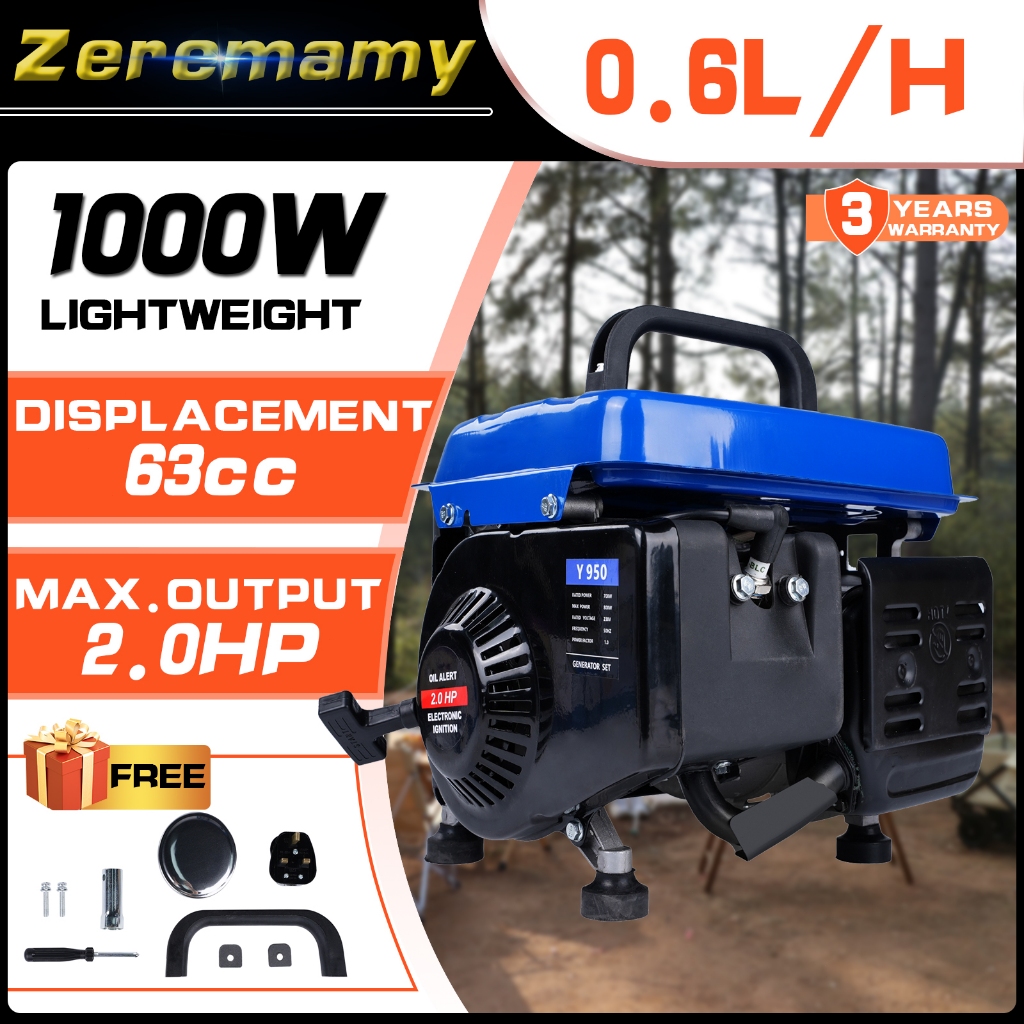3 Years Warranty Low Noise Small Gasoline Generator Portable Home 2 ...