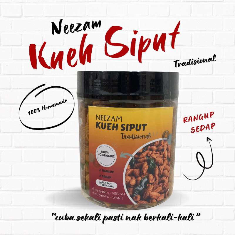 Neezam Kueh Siput Tradisional Rangup dan Sedap kuih siput homemade ...