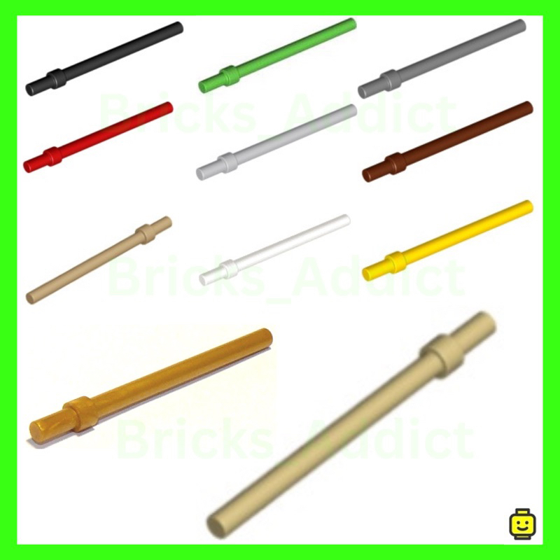 [Genuine Lego Parts] 63965 Bar 6L with Stop Ring Assorted Colours 18274 ...