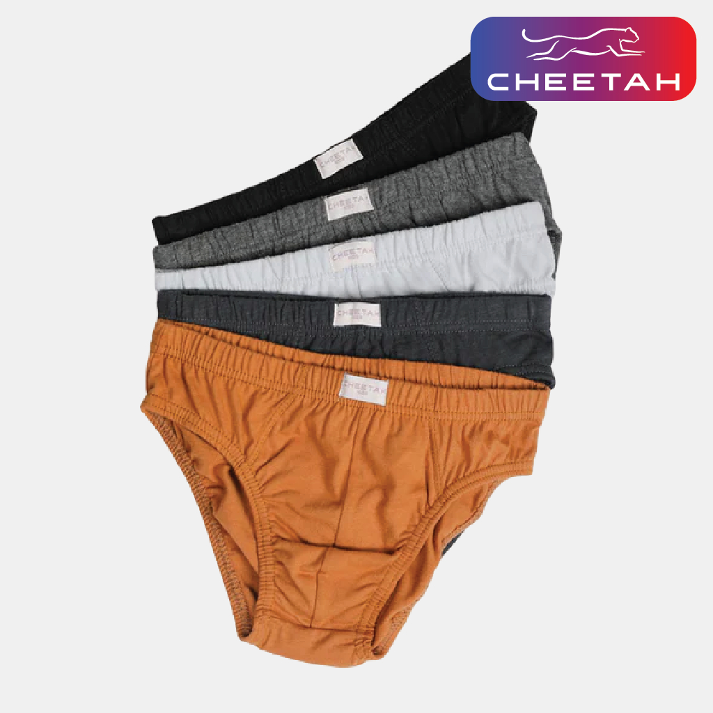 Cheetah Kids Boys Underwear Comfortable Cotton Mix 5 in 1 Briefs (Mini ...