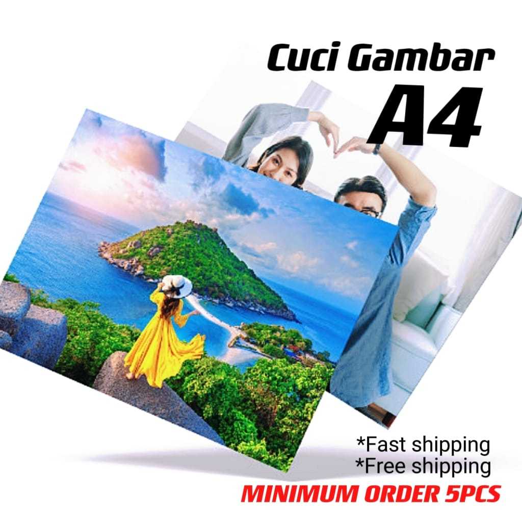 𝐀𝟒-𝟭𝐊𝐄𝐏𝐈𝐍𝐆｜HD A4 Photo Printing｜Glossy Finish 21cm x 29.7cm｜Cuci Gambar ...
