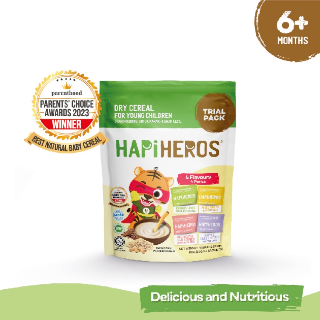 Hapi Heros Baby Cereal Trial Pack (20G X 4) | Shopee Malaysia
