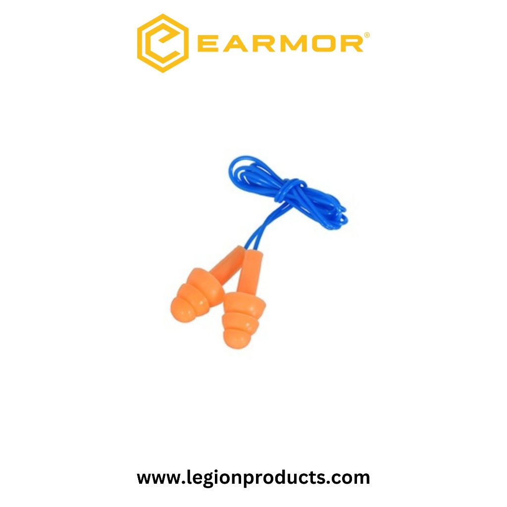 EARMOR M04 MaxDefense Silicone Ear Plugs with Vinyl Cord (1 box ...
