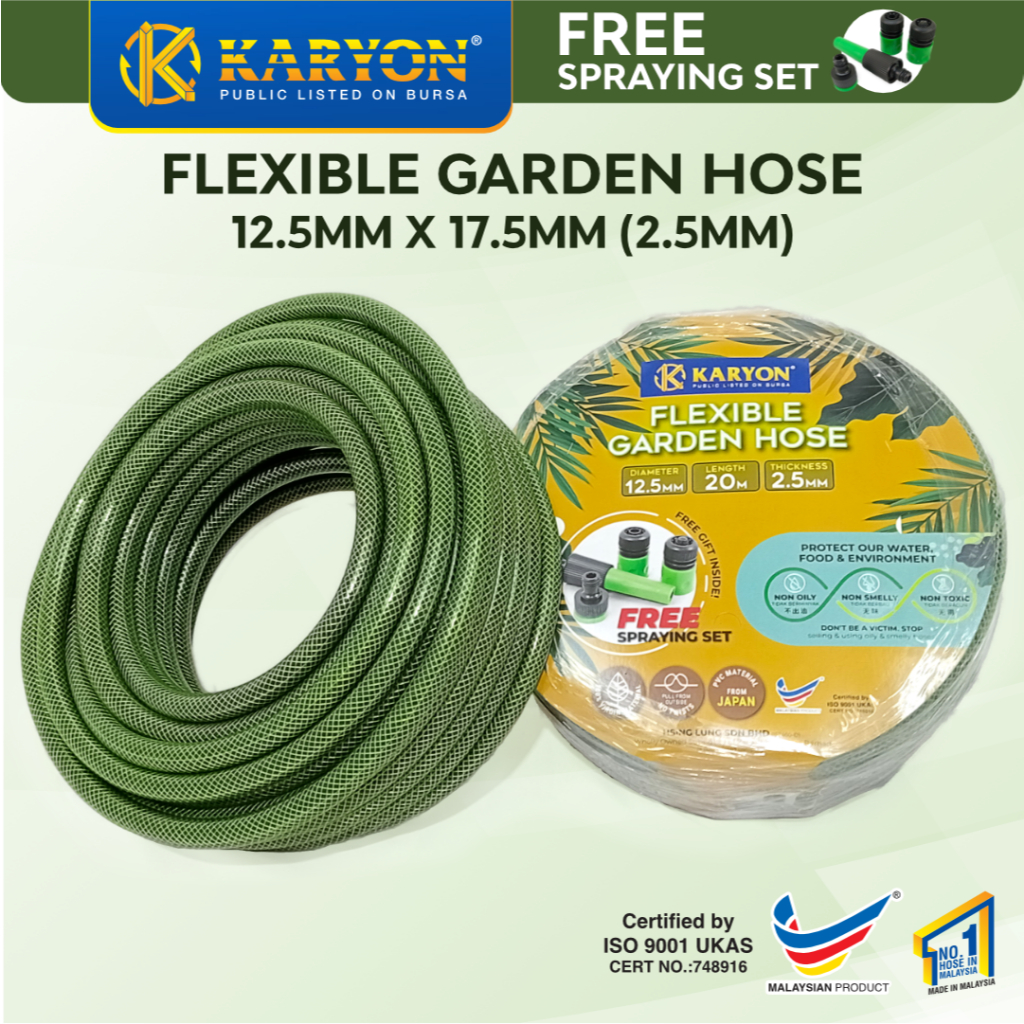 Karyon® Flexible Garden Hose - Durable, Sturdy and Perfect for Garden ...