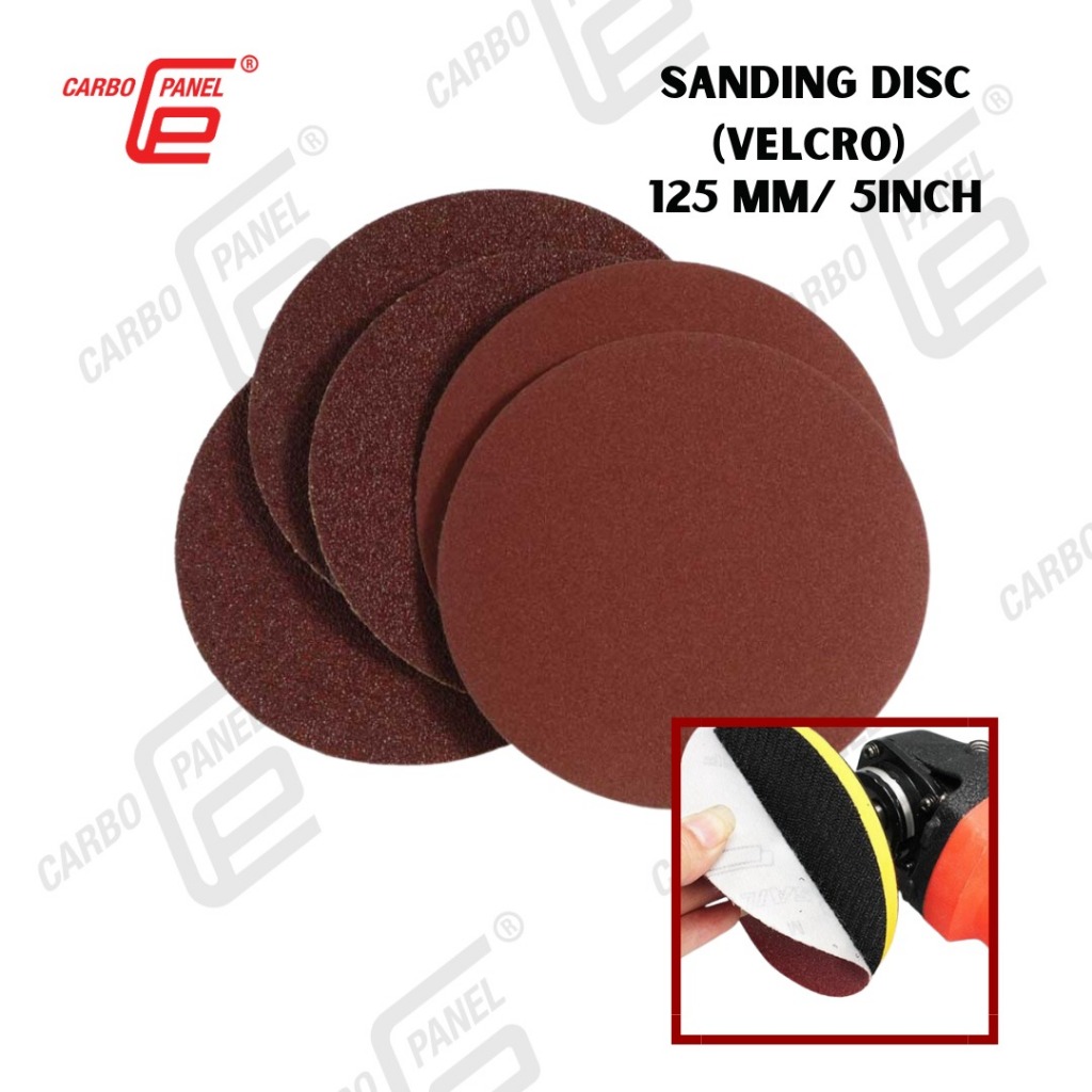CARBO 5 inch Velcro Sanding Disc-125mm (P40 - P400)Sanding Buffing Disc ...
