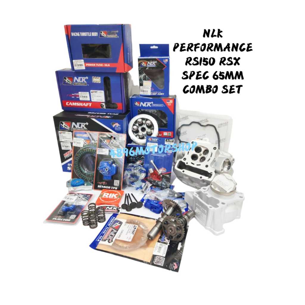 NLK PERFORMANCE COMBO SET RS150 RSX150 RS 150 SPEC65 SUPERHEAD V5 20/23 SUPER CERAMIC ULTRA+ ...