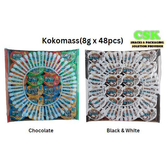 Kokomass Chocolate Spread [Chocolate / Black & White] 8g x 48pcs ...