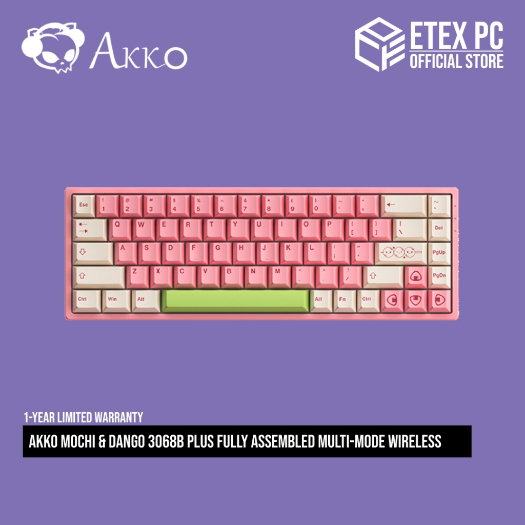 Akko Mochi & Dango 3068B Plus Fully Assembled Multi-Mode Wireless Hot ...