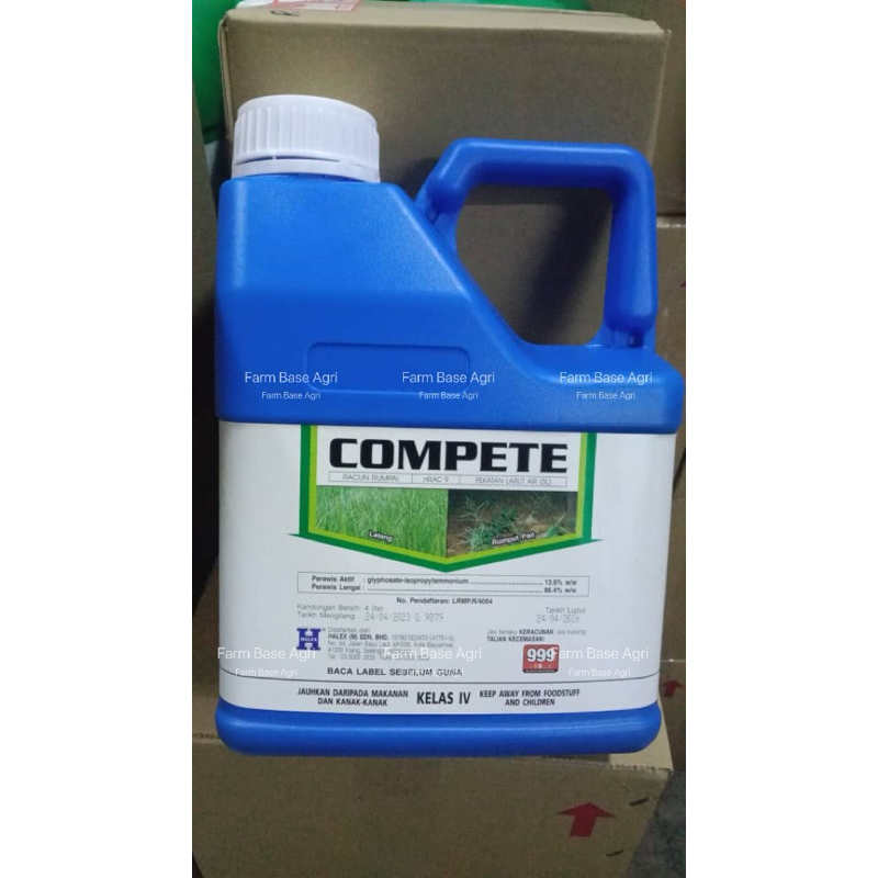 4L Compete Racun Rumput Racun Rumpai Racun Lalang Glyphosate 13.6 ...