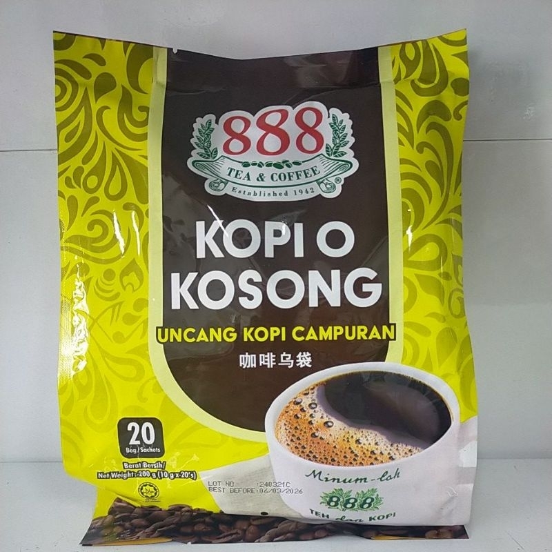 888 Kopi O Kosong -200g (10gx20s) | Shopee Malaysia