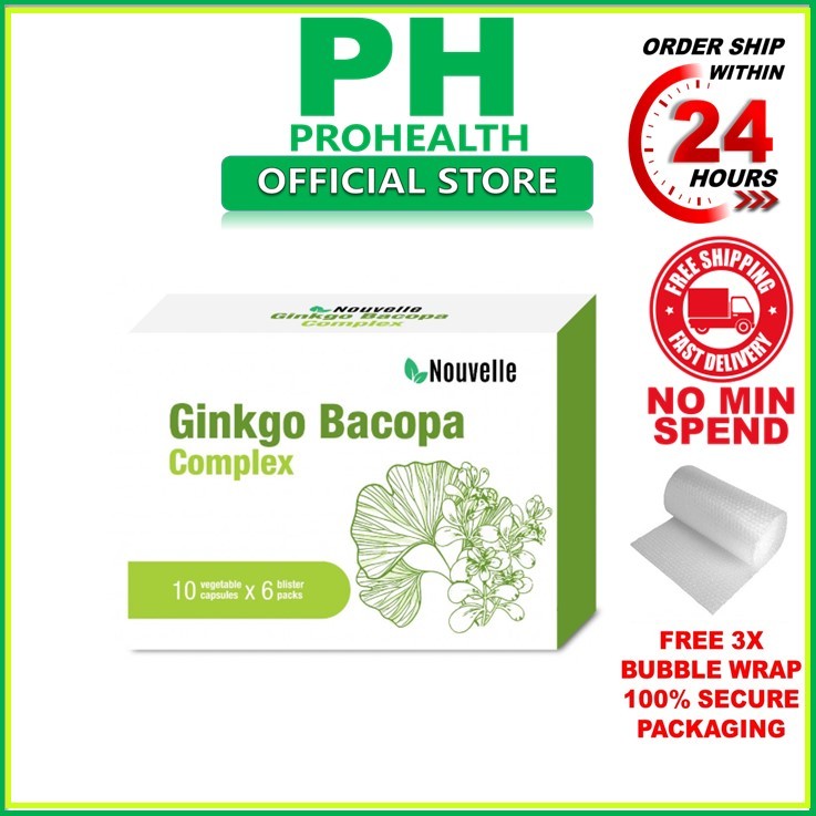 [EXP:05/2026] Nouvelle Ginkgo Bacopa Complex (10's x 6 blister packs ...