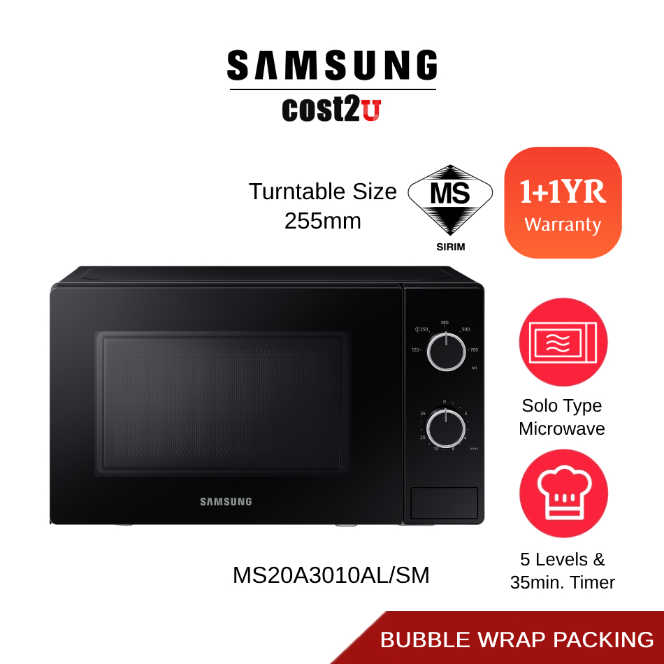 PENSONIC/SAMSUNG 20L Solo Microwave Oven | PMW-2005 MS20A3010AL/SM (Ketuhar Gelombang Mikro 微波炉 ...