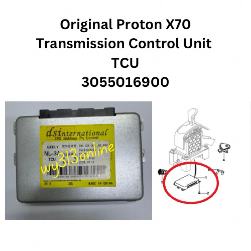 Original Proton X70 CBU 6speed Transmission Control Unit TCU 3055016900 ...