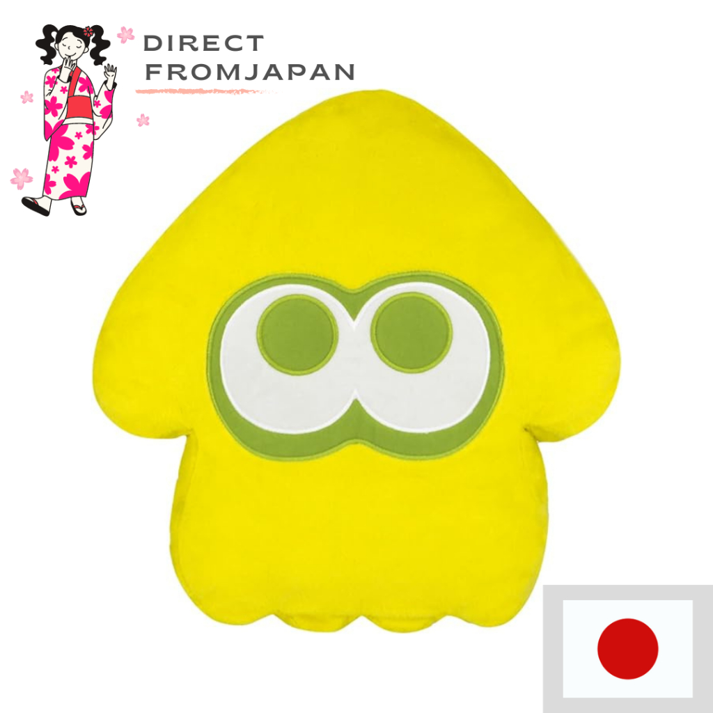 Nintendo Splatoon 3 ALL STAR COLLECTION Cushion Inklings Squid Yellow ...