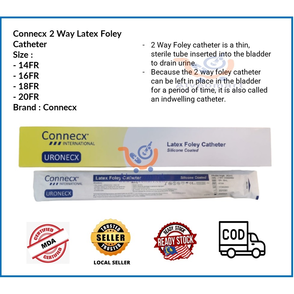 Connecx 2 Way Latex Foley Catheter | Shopee Malaysia