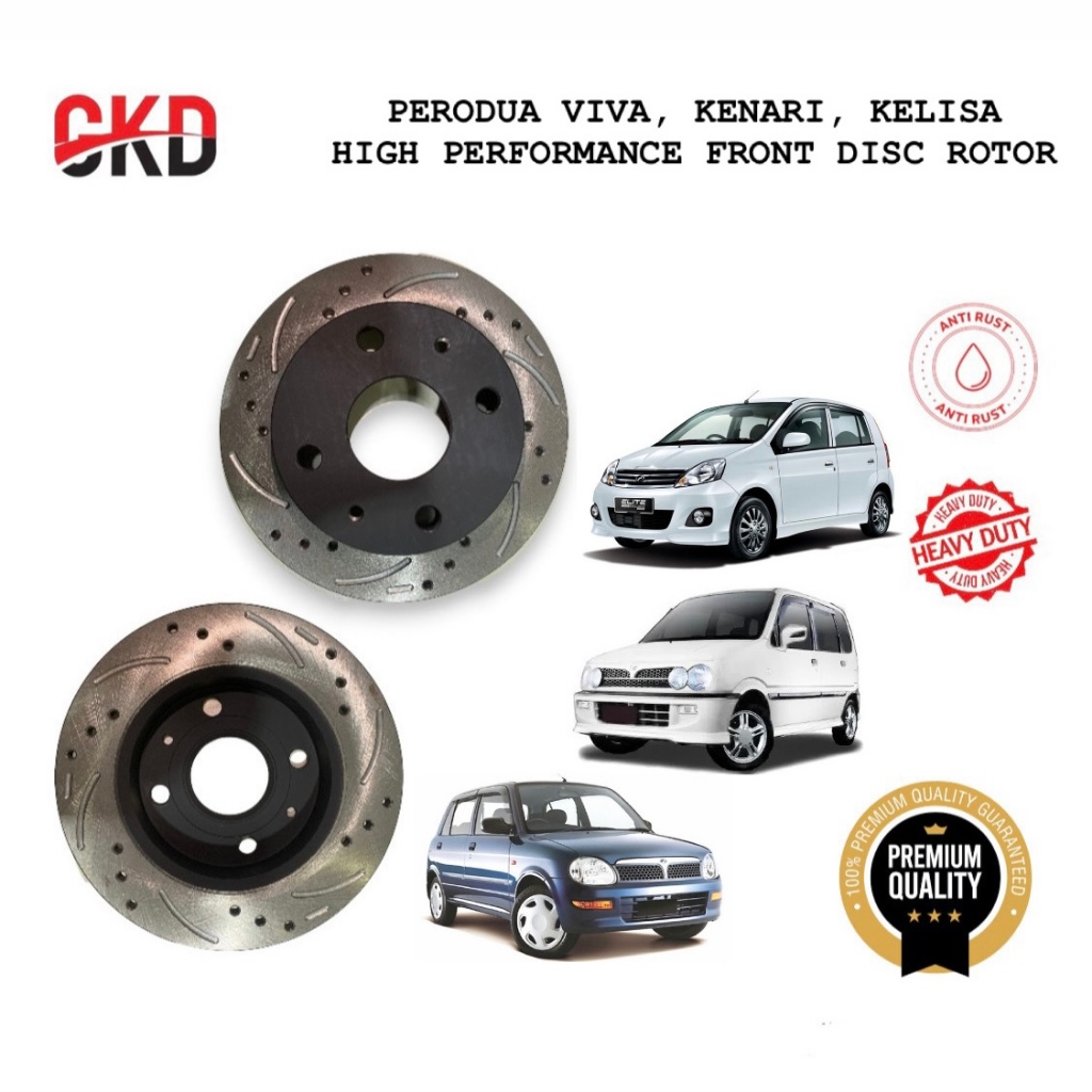 Perodua Viva & Kenari & Kelisa High Performance Front Disc Rotor ...
