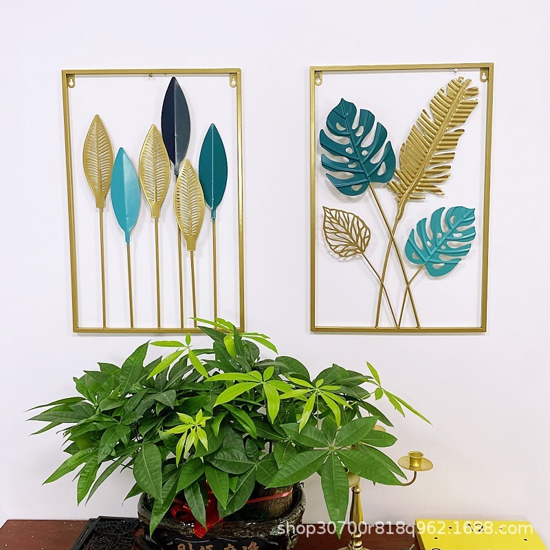 [60x40cm] Frame Bunga Besi Home Decor Hiasan Dinding Ruang Tamu Wall ...