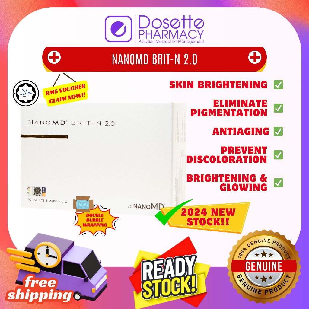 NANOMD BRIGHTEN TAB /BRIT-N 2.0 [EXP:06/25] 30's CRYSTAL TOMATO FERN ...