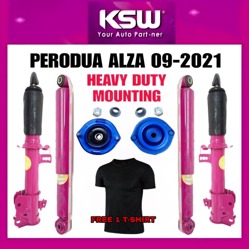 KSW PERODUA ALZA 09-2021 ABSORBER FRONT / REAR + BOOT + MOUNTING HEAVY ...