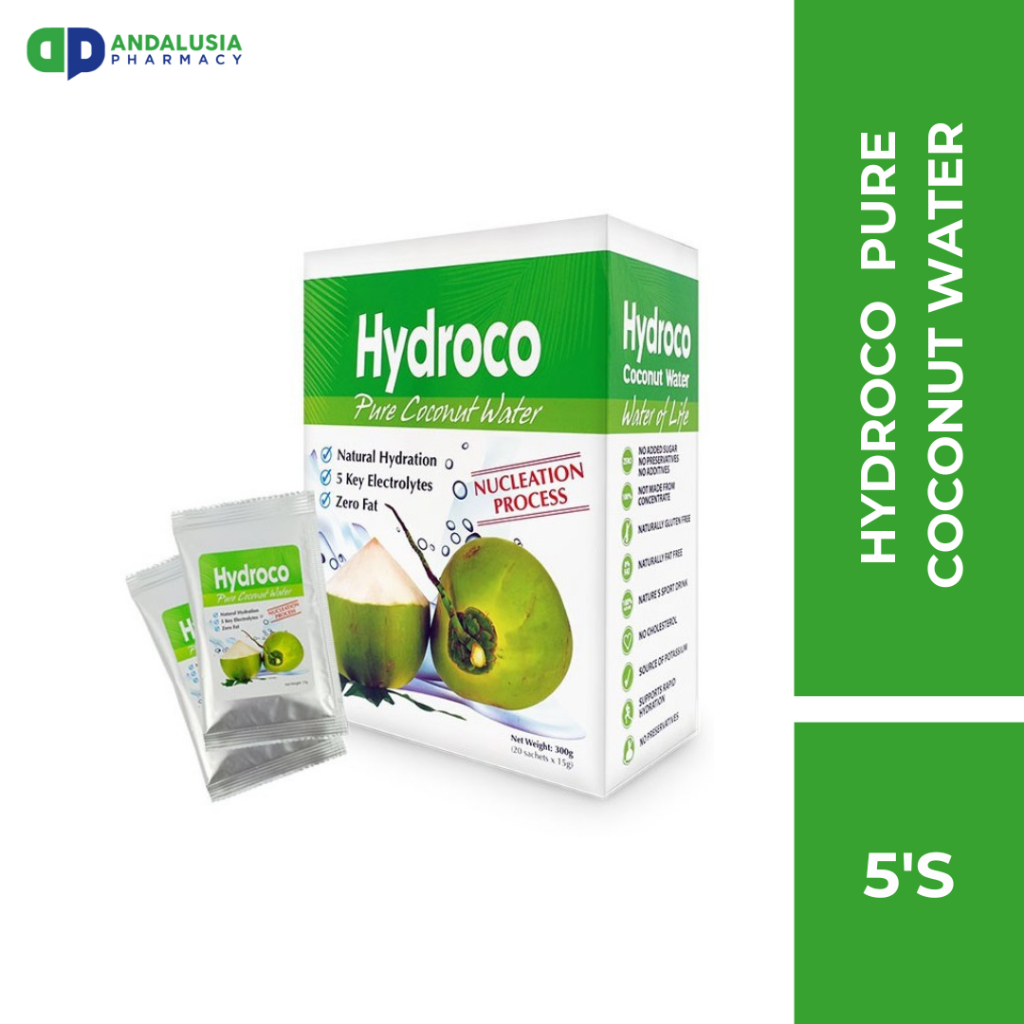 HYDROCO PURE COCONUT WATER (5SACHETS X 15G) | Shopee Malaysia