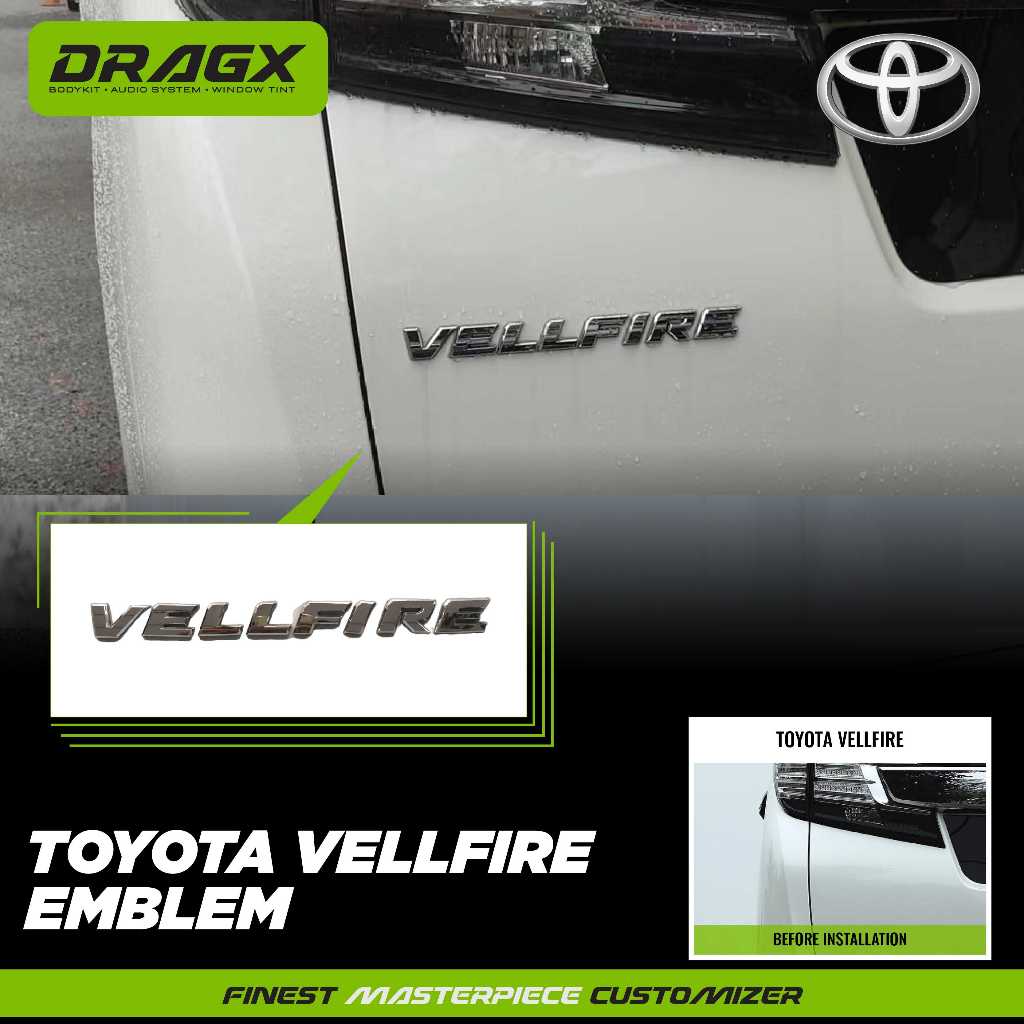 🔥READY STOCK 🔥TOYOTA VELLFIRE EMBLEM LOGO | Shopee Malaysia