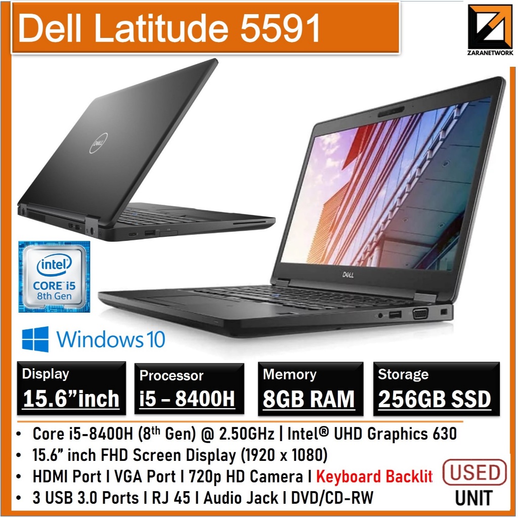 Dell Latitude E5570/5580/5590/5550/5530/5520 (1 YEAR WARRANTY T&C) Core i5 (5th/6th/7th GEN) 15. ...