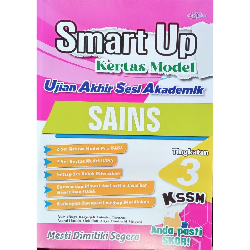 SMART UP KERTAS MODEL UASA SAINS (DWIBAHASA) TINGKATAN 3 KSSM | Shopee Malaysia
