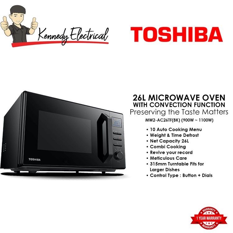 Toshiba 26L MICROWAVE OVEN WITH CONVECTION FUNCTION Preserving the ...