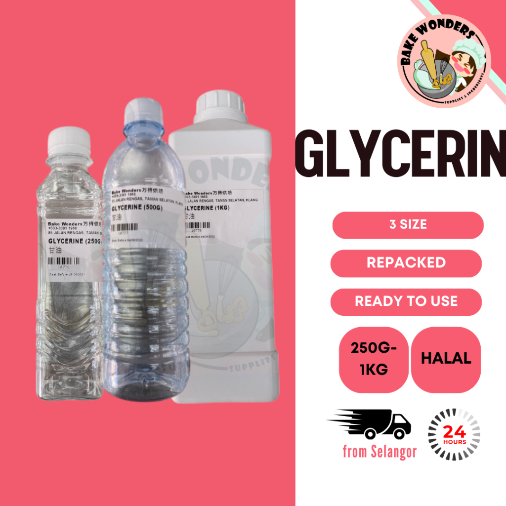 Glycerine/ Glycerin/ Glycerol/ 甘油 (Food Grade) (250G/500G/1KG) | Shopee ...