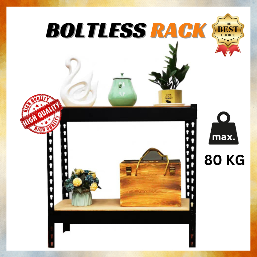 RAK MURAH TINGKAT 2 / BOLTLESS RACK/ DAPUR / LEVEL / MASAK / STORAGE ...