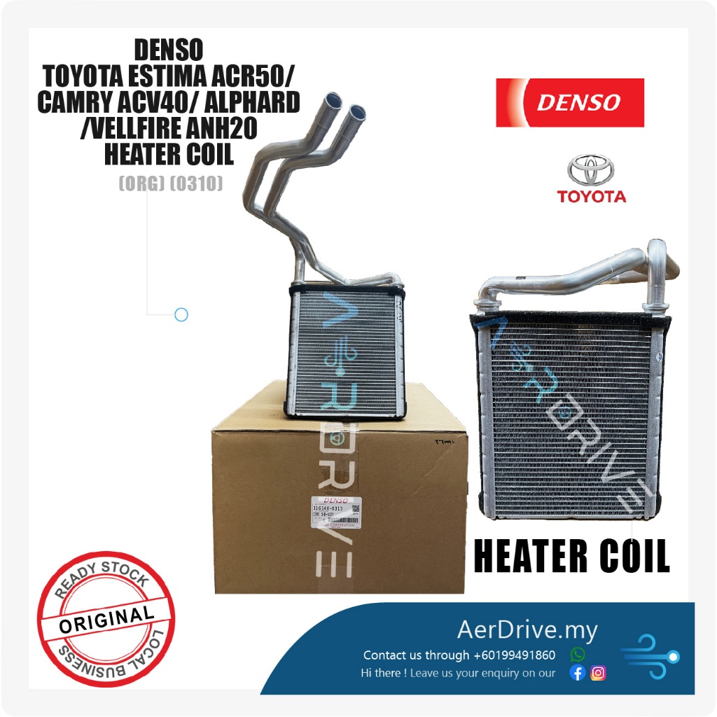 DENSO ORIGINAL TOYOTA ESTIMA ACR50 / CAMRY ACV40 / ALPHARD / VELLFIRE ANH20 HEATER COIL 0310 ...