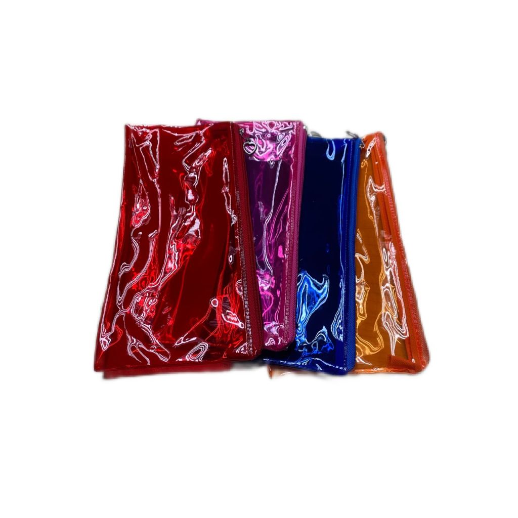 PVC COLOUR ZIP BEG PENCIL CASE STORAGE BEG (1PCS) | Shopee Malaysia