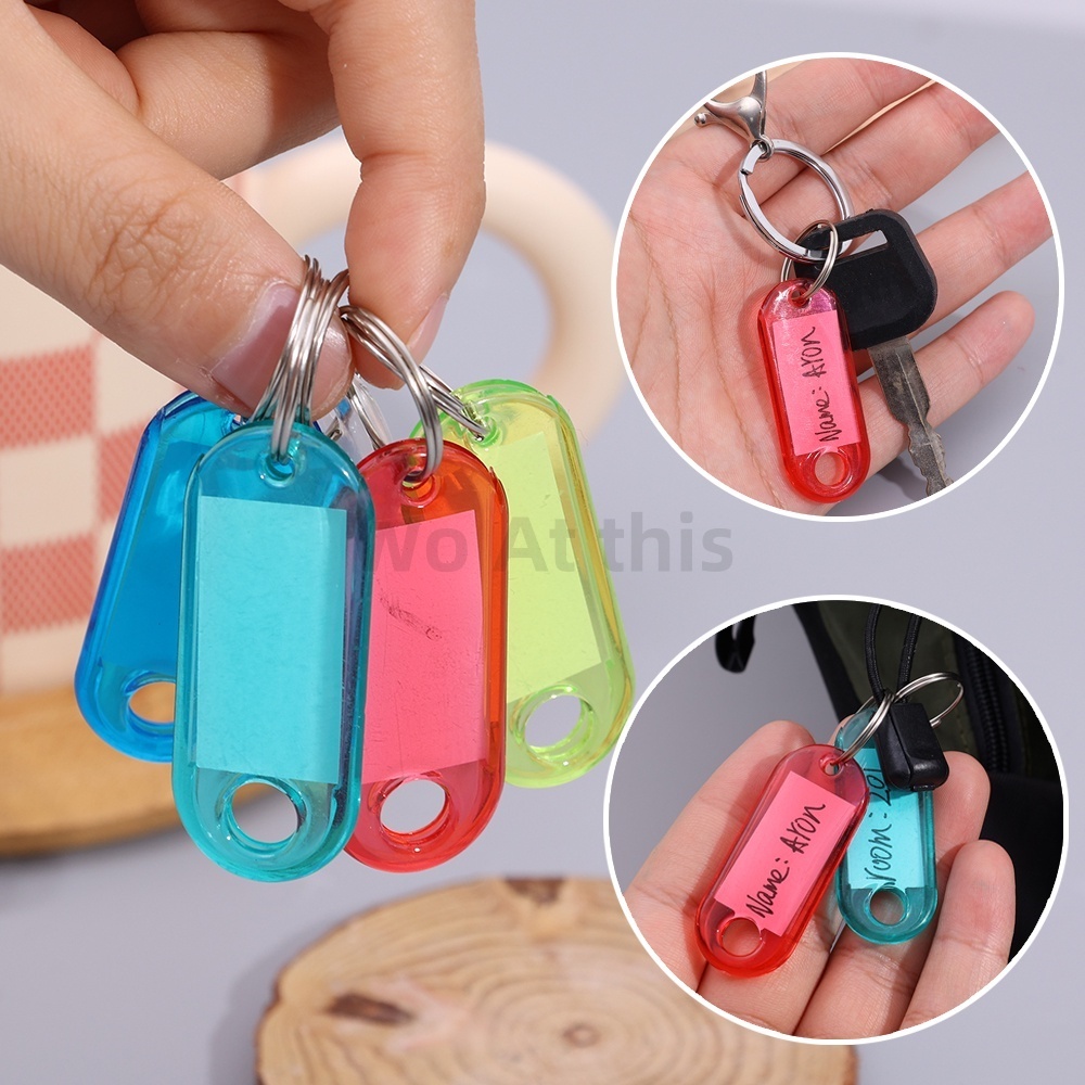Keychain Label ID Key Tag Organizer Office Home KEY TAG/KEY RING LABEL ...
