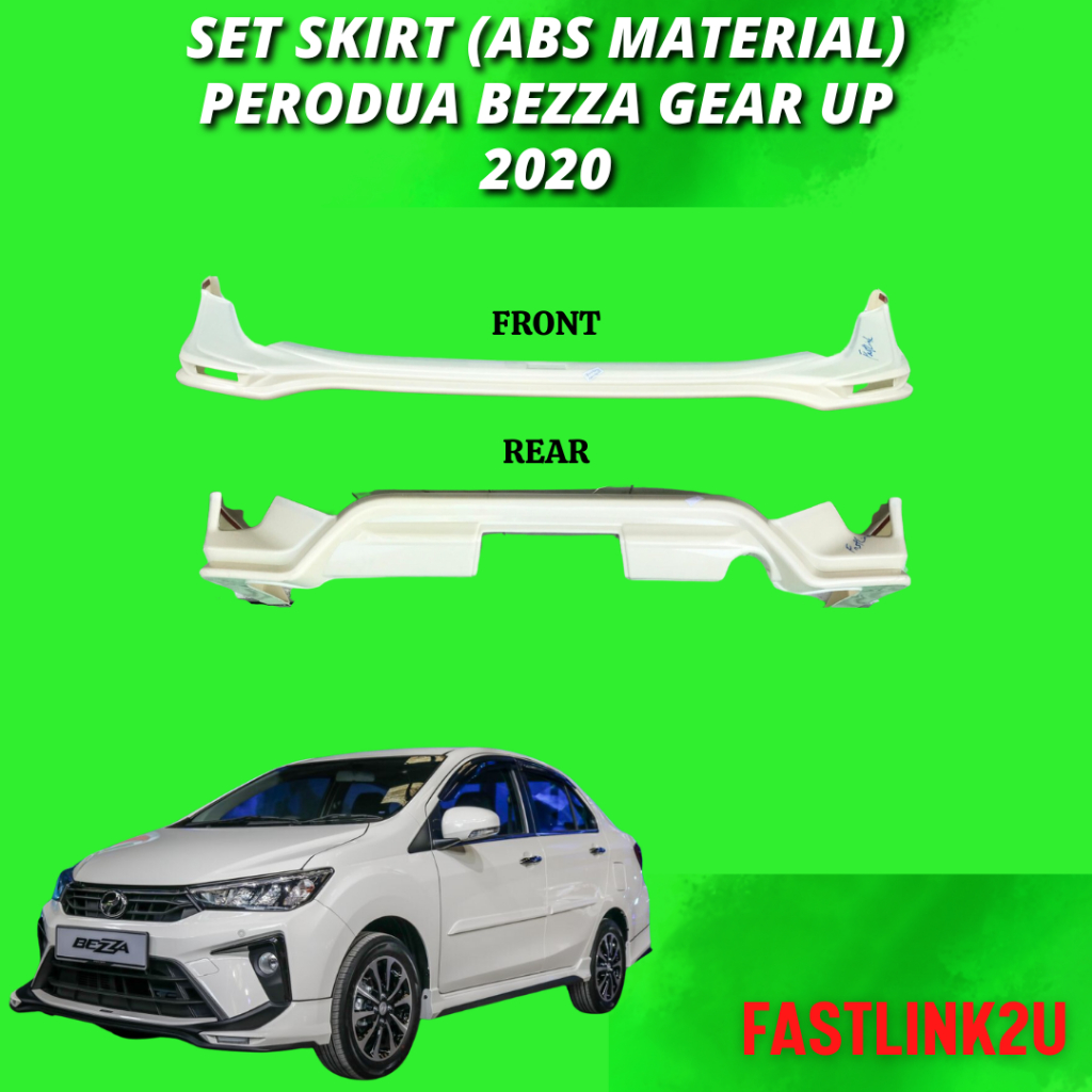 **Fastlink Perodua Bezza 2020 Full Skirt Bumper Bodykit Gear Up ABS ...