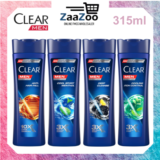 Clear Shampoo / Syampu Men / Lelaki 315ml/330ml /Cool Sport Menthol ...