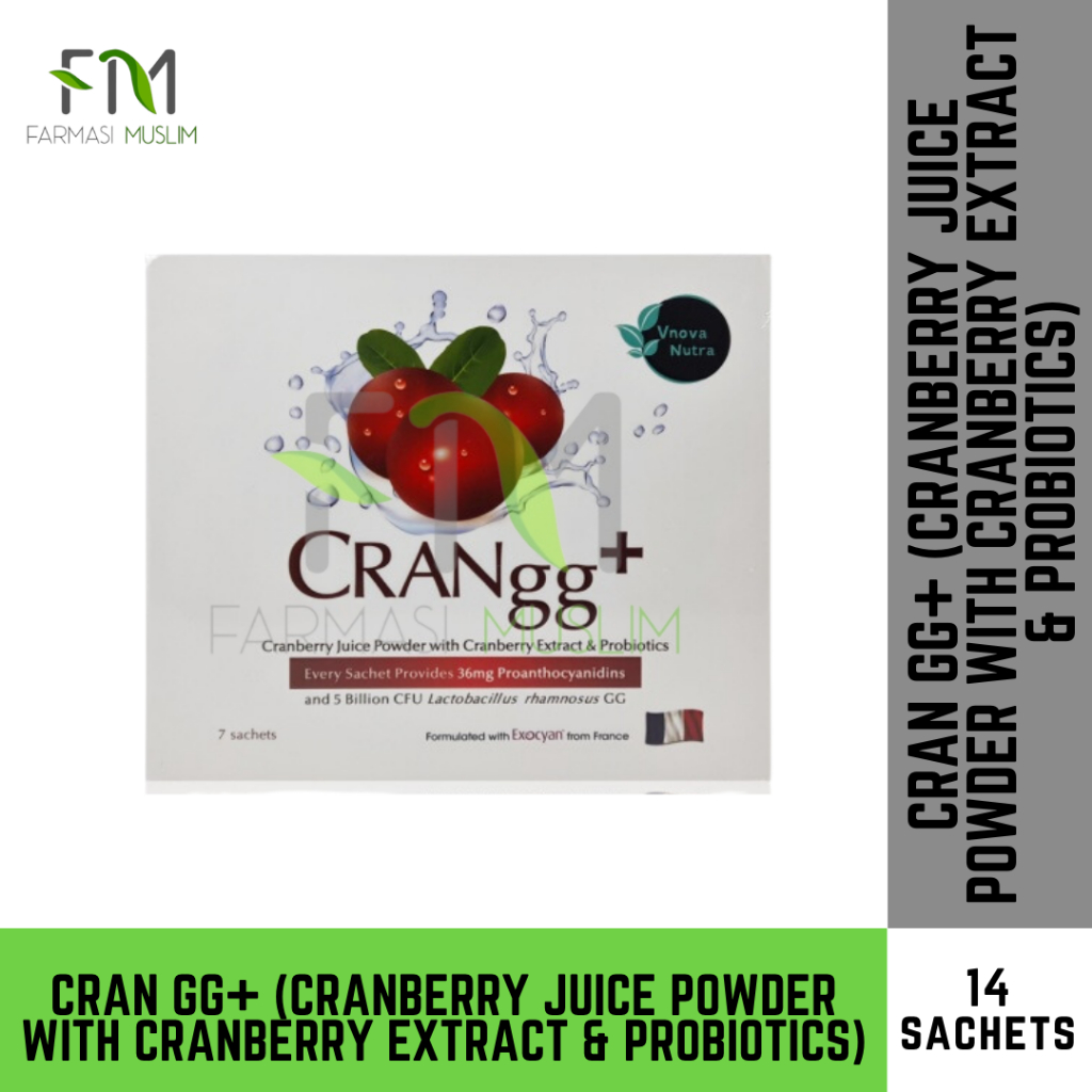 CRAN GG+ (CRANBERRY JUICE POWDER WITH CRANBERRY EXTRACT & PROBIOTICS ...