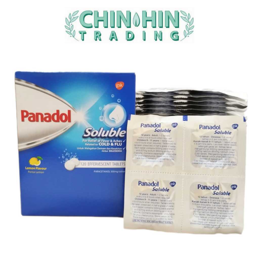 [PANADOL] Panadol Soluble 120 Effervescent Tablets ( 30 X 4 tablets ...