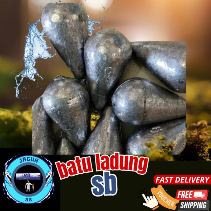 batu timah ladung pancing SB/ fishing lead sinker | Shopee Malaysia